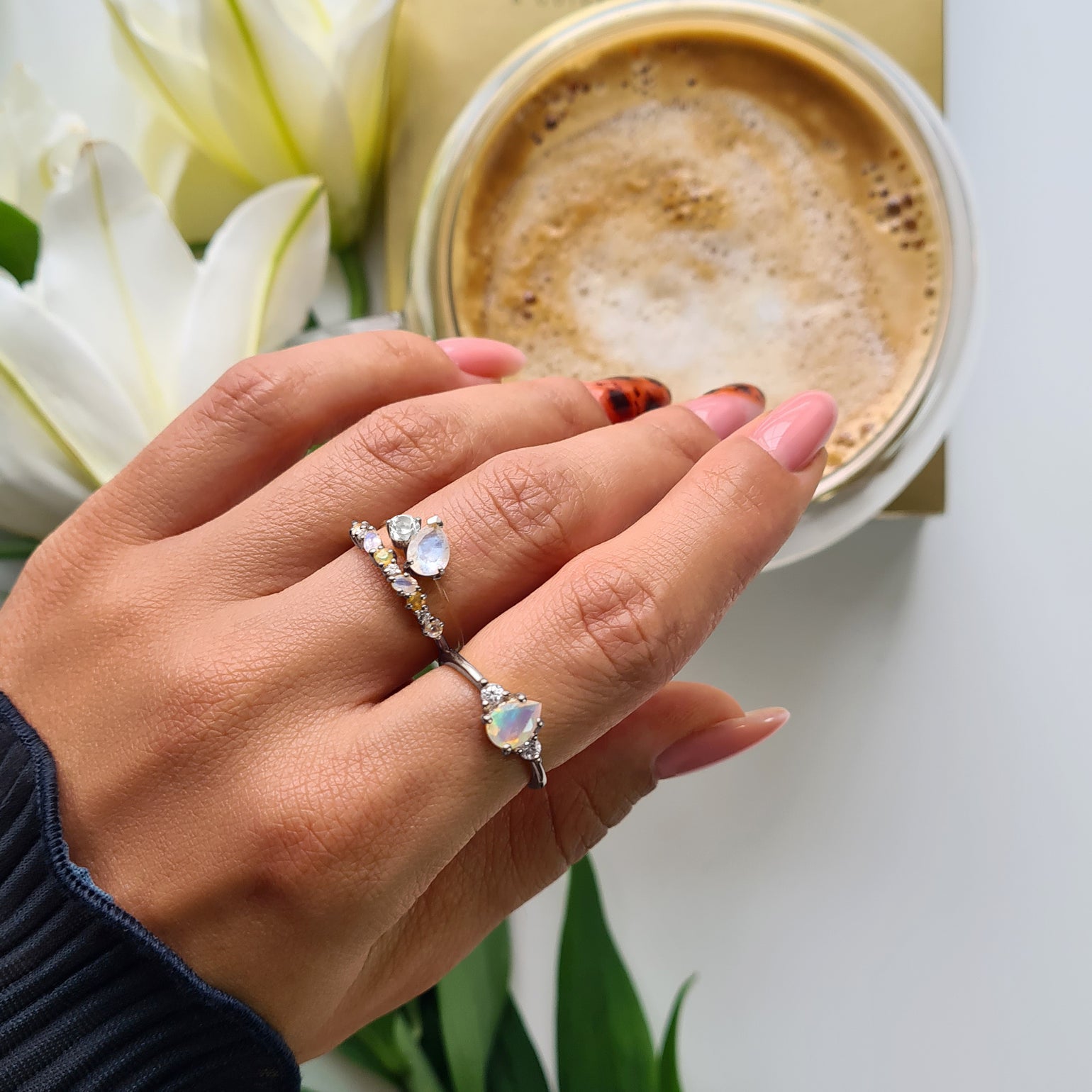 Moonstone Opal Ring - Grace – Moon Magic