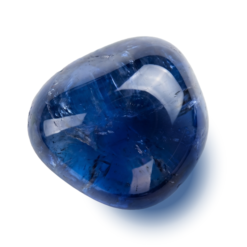 Fine Blue Sapphire Lab Diamond Necklace Sway - September Birthstone ...