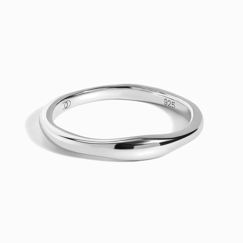 Stackable Ring Band - Waves – Moon Magic
