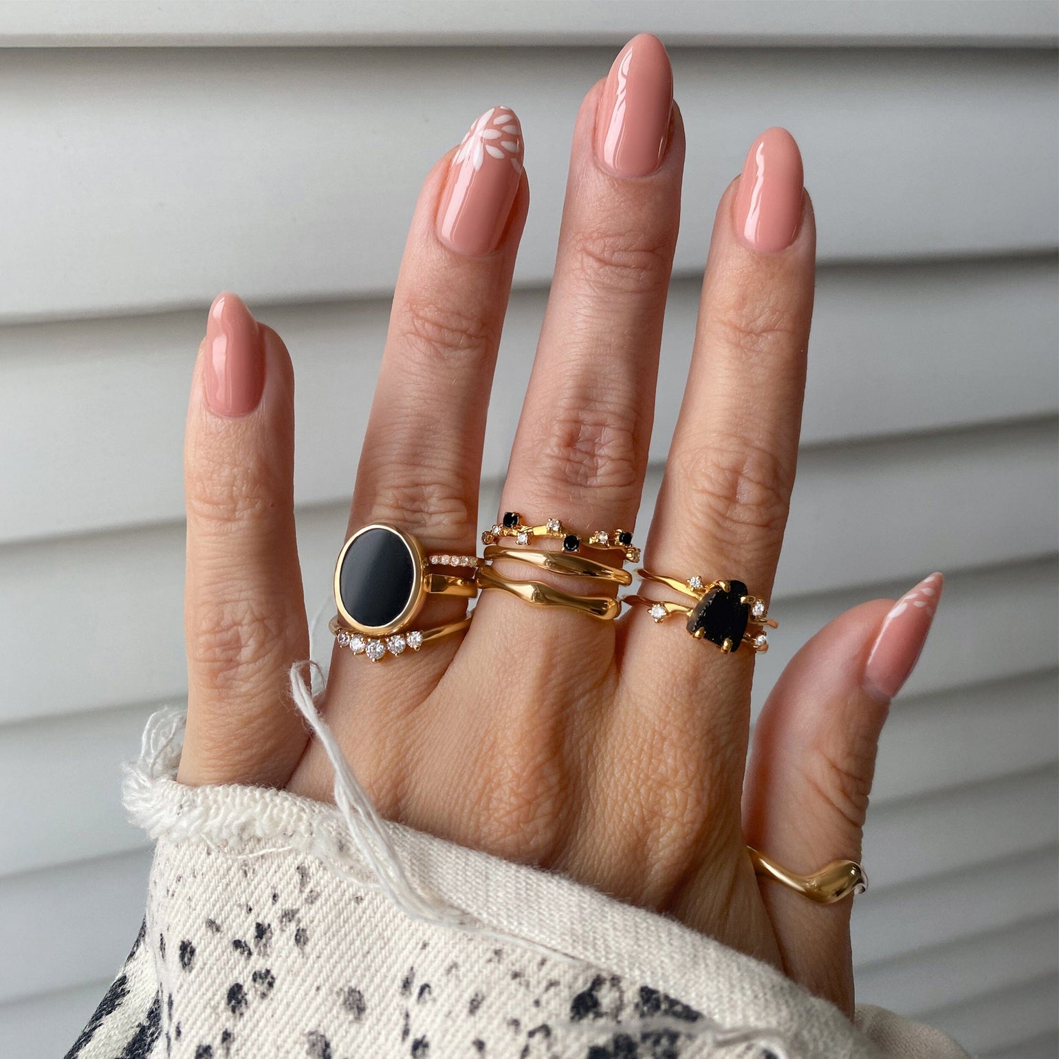 Raw Crystal Ring - Flow Black Obsidian – Moon Magic