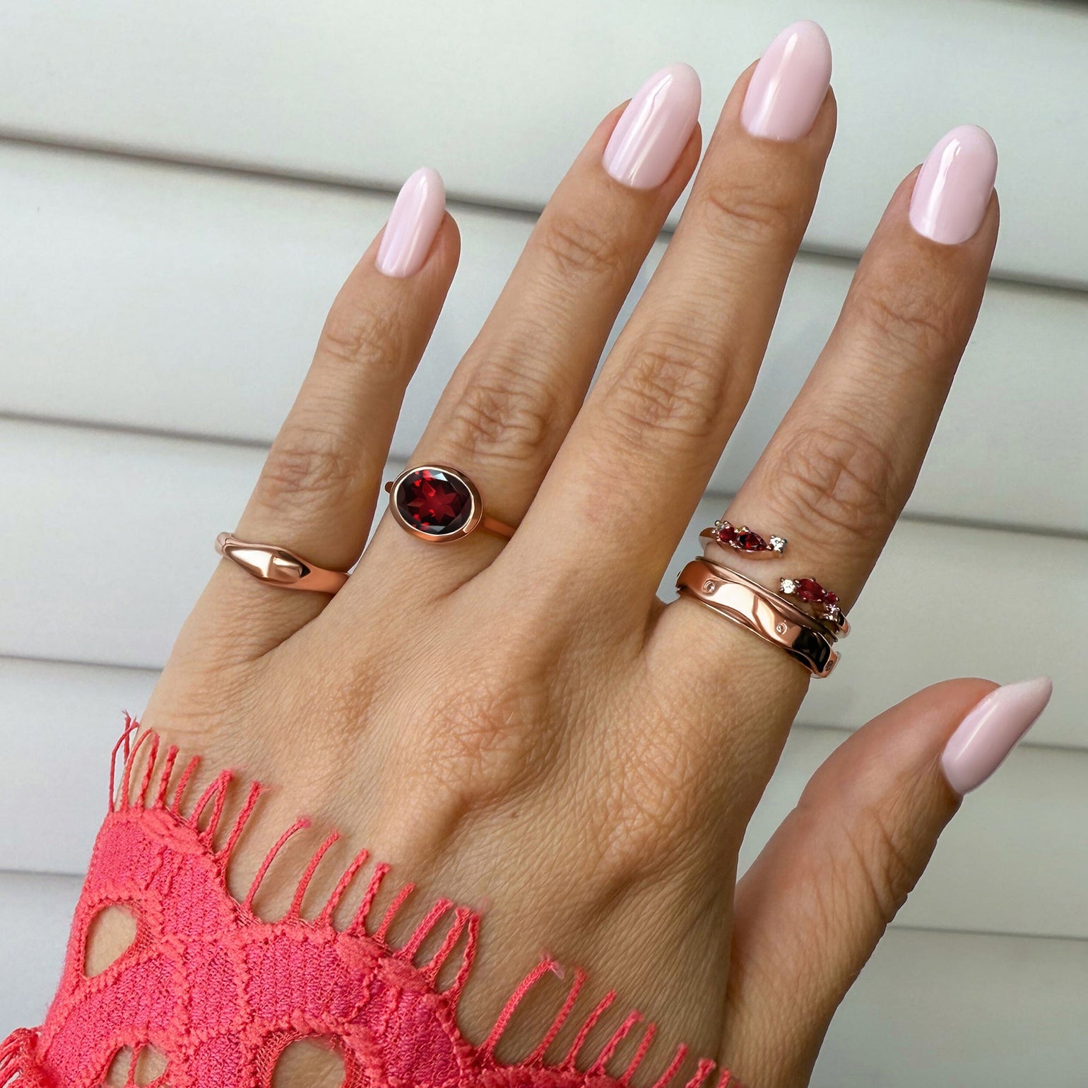 Garnet Skin Touch Ring - Feel the Passion – Moon Magic