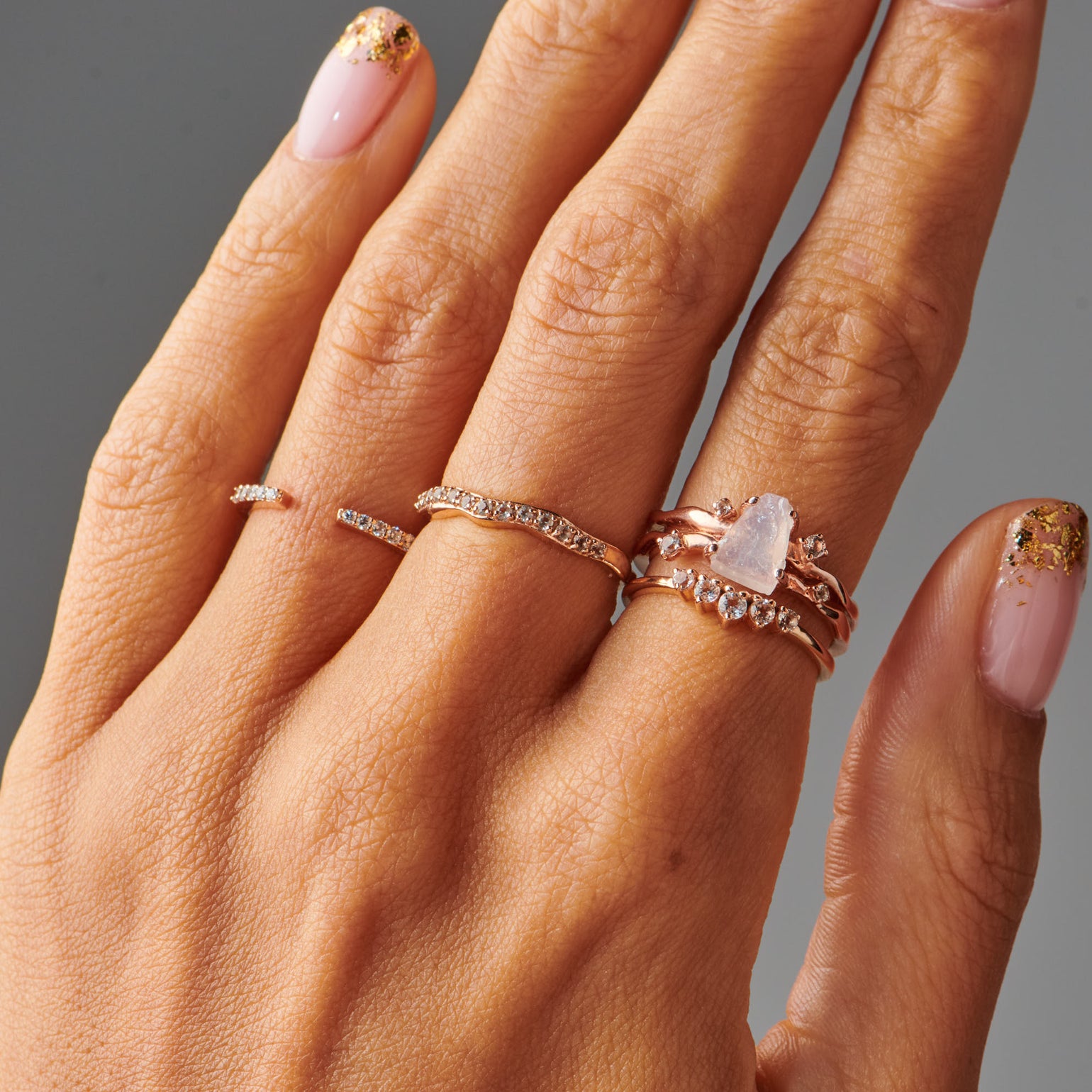 Raw Crystal Ring - Flow – Moon Magic