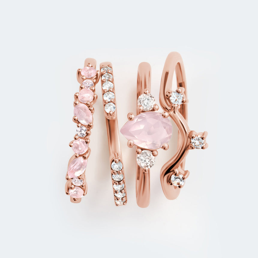 Rose Quartz Jewelry by Moon Magic | Shop Rose Quartz Rings