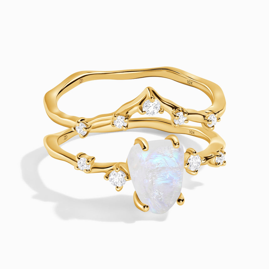 Raw Crystal Rings by Moon Magic | Worldwide Delivery