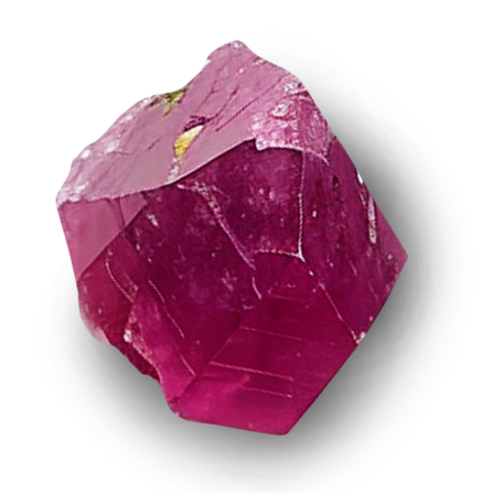 Raw Crystal Ring - Flow Rose Quartz Ruby – Moon Magic