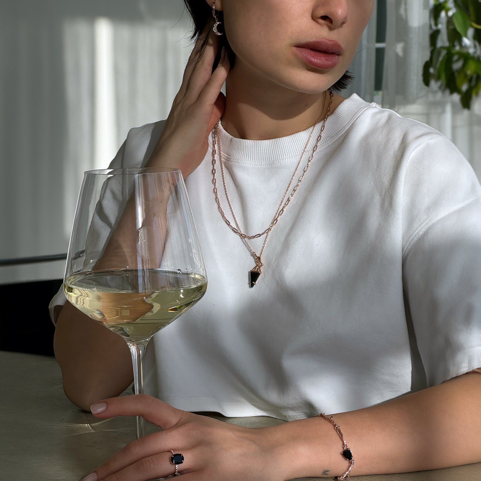 Black Obsidian Ring - Harlow – Moon Magic