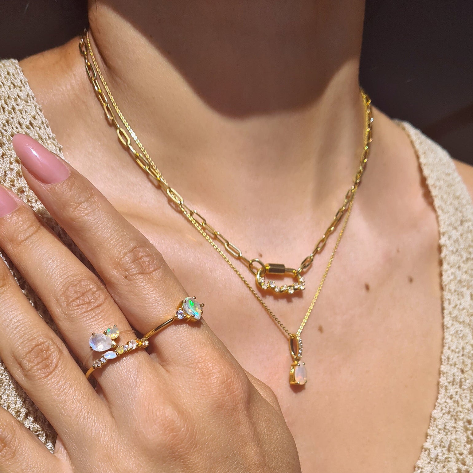 Moonstone Opal Ring - Grace – Moon Magic