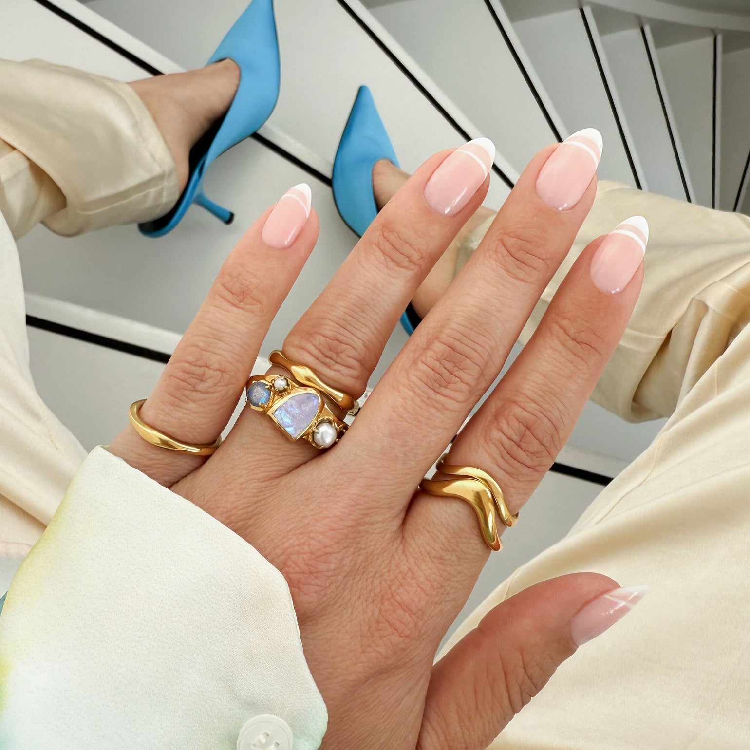 Moonstone Pearl Ring - Mist Heirloom – Moon Magic