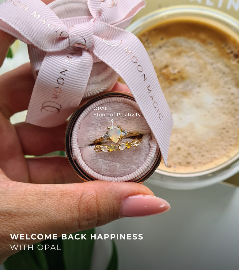 Floating Gemstone Rings – Moon Magic