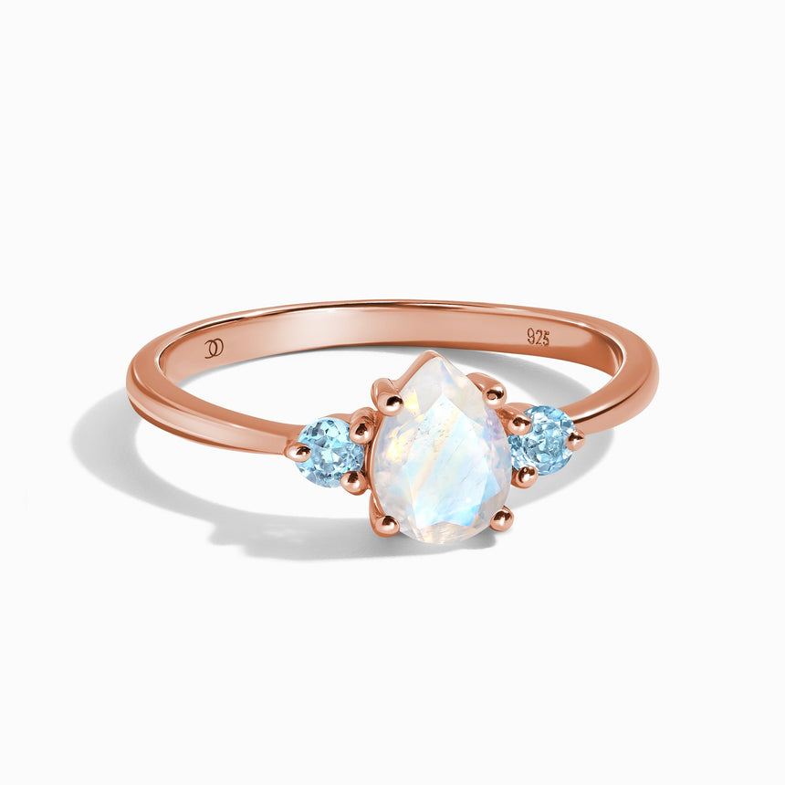 Moonstone Wedding Rings – Moon Magic