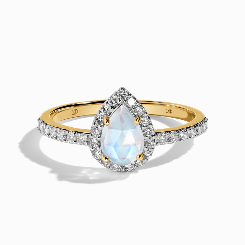Moonstone Wedding Rings – Moon Magic
